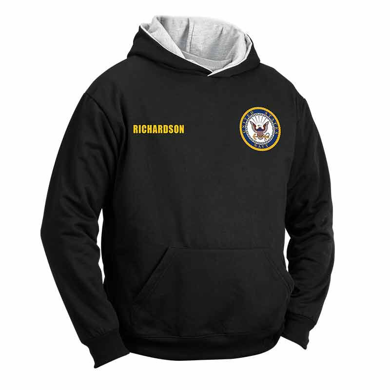The Personalized Reversible U S Navy Hoodie