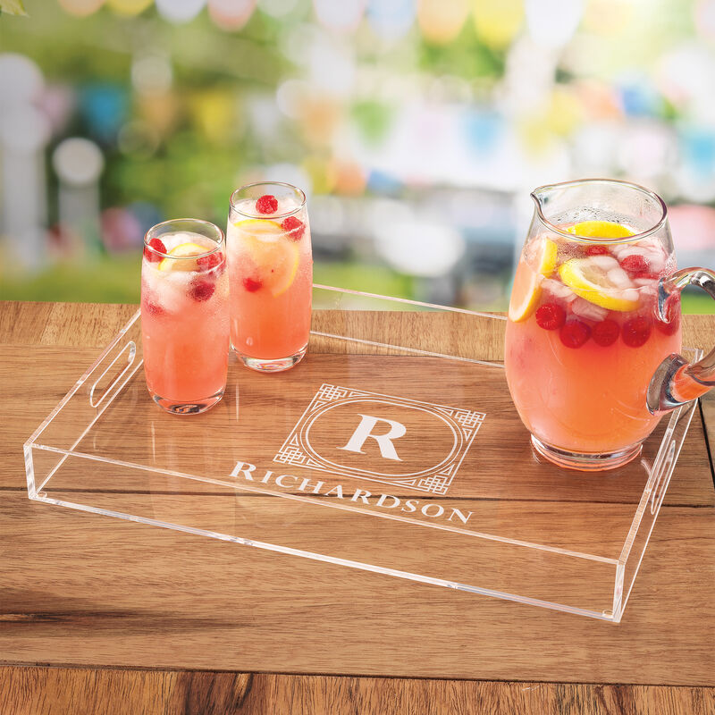 The Personalized Deluxe Acrylic Tray The Personalized Deluxe Acrylic Tray